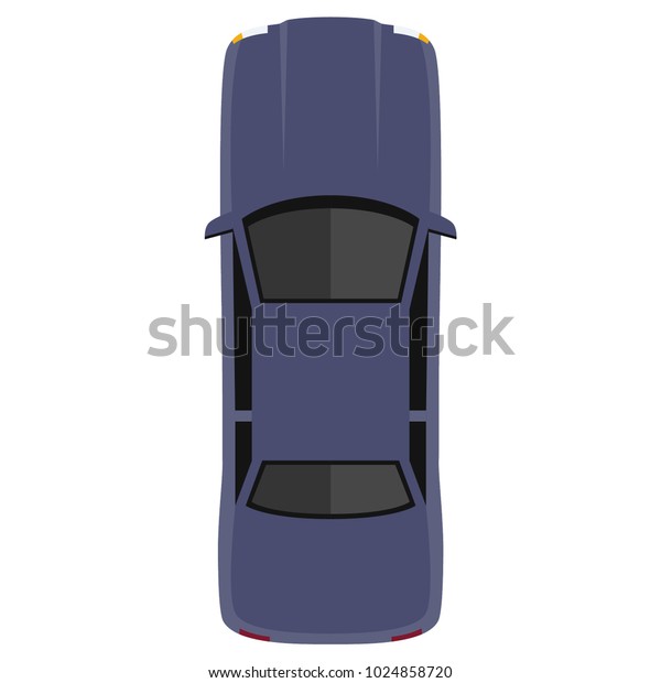 Car Above Top View Cute Cartoon: เวกเตอร์สต็อก (ปลอดค่าลิขสิทธิ์ ...