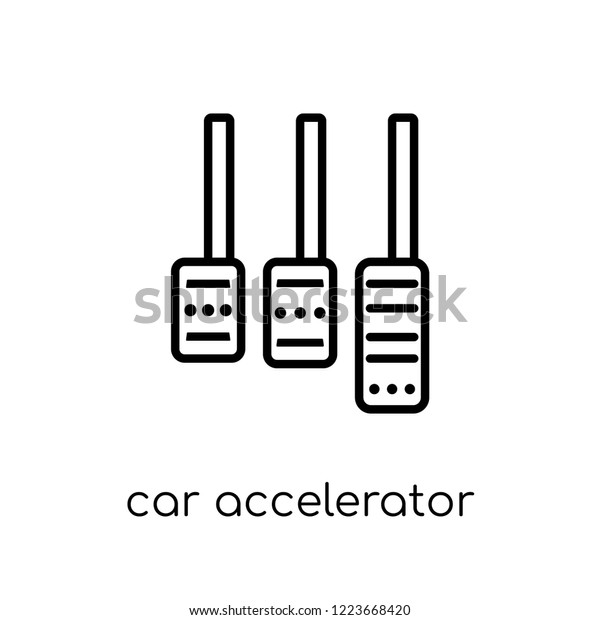 Car Accelerator Icon Trendy Modern Flat Stock Vector (Royalty Free ...