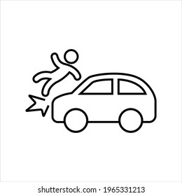 Car Accident Vector Icon Symbol Design Stock Vector (Royalty Free ...