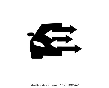 Car Arrow Logo Template Icon Symbol Stock Vector (Royalty Free ...
