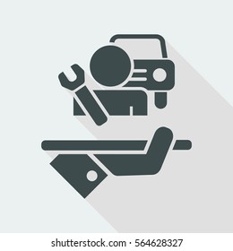 Car Assistance Vector Web Icon Stock Vector (Royalty Free) 564628327 ...