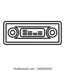 Car Audio Icon Outline Car Audio Stock Vector (Royalty Free) 1500235526 ...