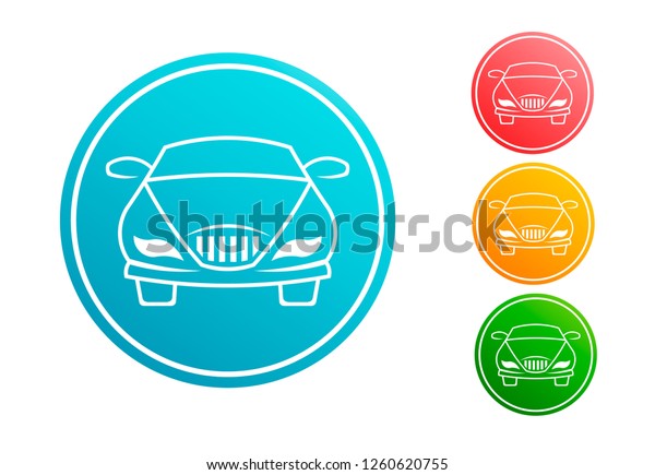 Car Automobile Circle Vector Set Stock Vector (Royalty Free) 1260620755 ...