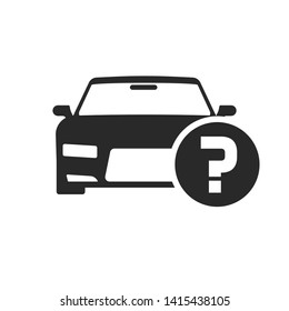 Car Automobile Question Mark Vector Symbol : image vectorielle de stock ...