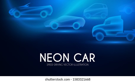 Car Background Light Effect Traffic Design Stock Vector (Royalty Free ...