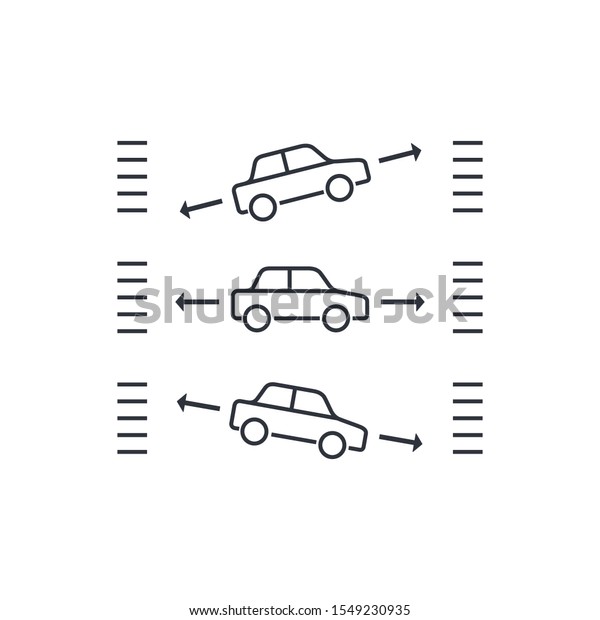 Car Balance Scale Icon Vector Design Stock Vector (Royalty Free ...