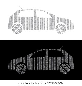 Car Barcode Isolated Illustration Stock Vector (Royalty Free) 123560524 ...