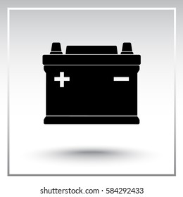 Car Battery Sign Icon Vector Illustration Stock Vector (Royalty Free ...