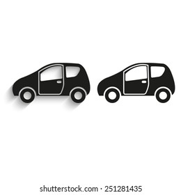 Car Black Vector Icons Stock Vector (Royalty Free) 251281435 | Shutterstock
