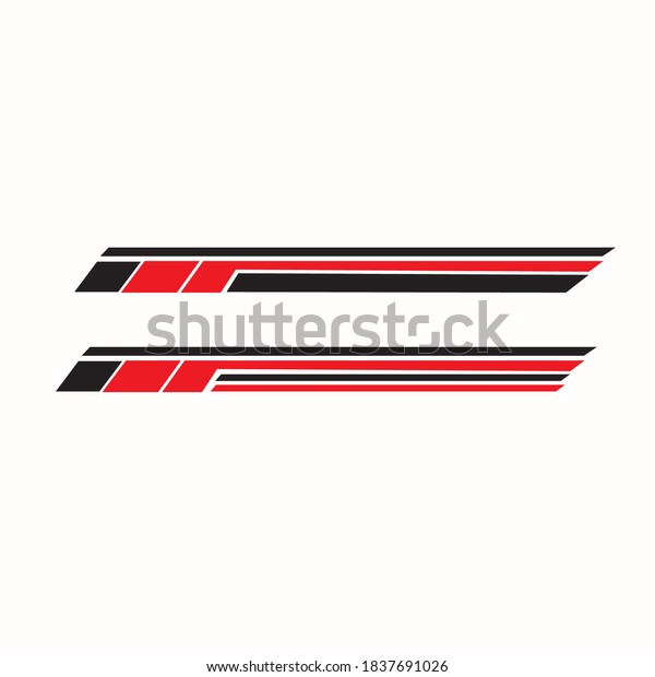 Car Body Sticker Design Vector Stock Vector (Royalty Free) 1837691026