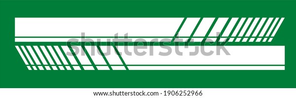 Car Body Sticker Design Vector Green Stock Vector (Royalty Free ...