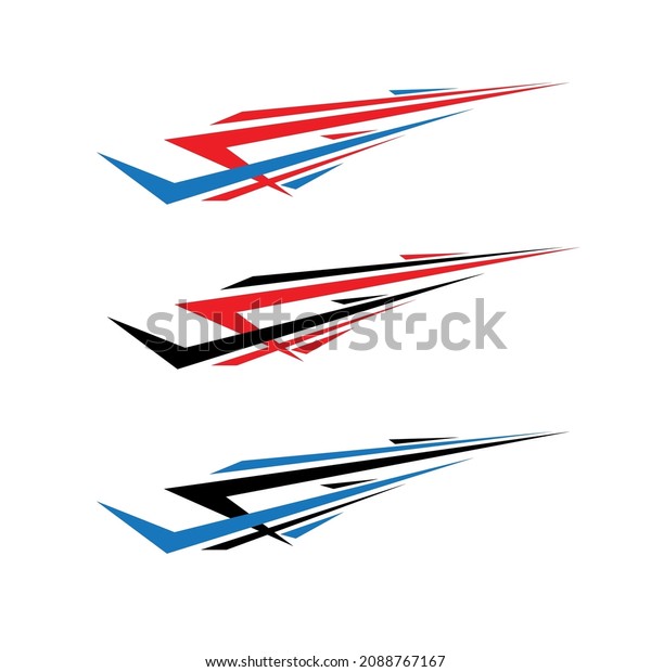 Car Body Sticker Design Vector Car Stock Vector (Royalty Free ...