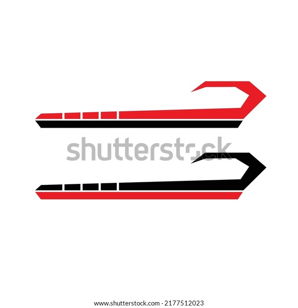 Car Body Sticker Design Vector Simple: เวกเตอร์สต็อก (ปลอดค่าลิขสิทธิ์ ...