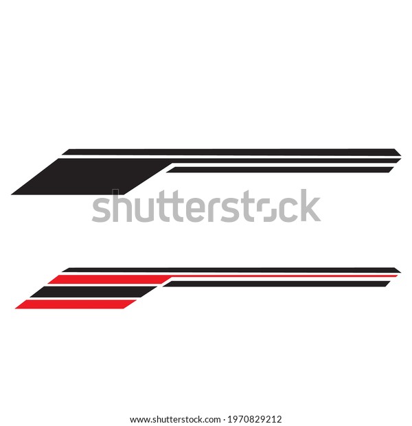Car Body Sticker Simple Template Vector Stock Vector (Royalty Free ...