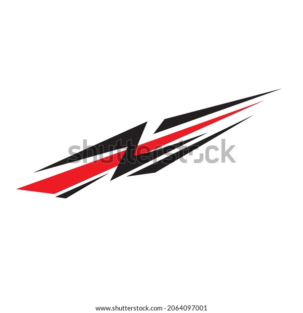 Car Body Sticker Template Design Vector Stock Vector (Royalty Free ...