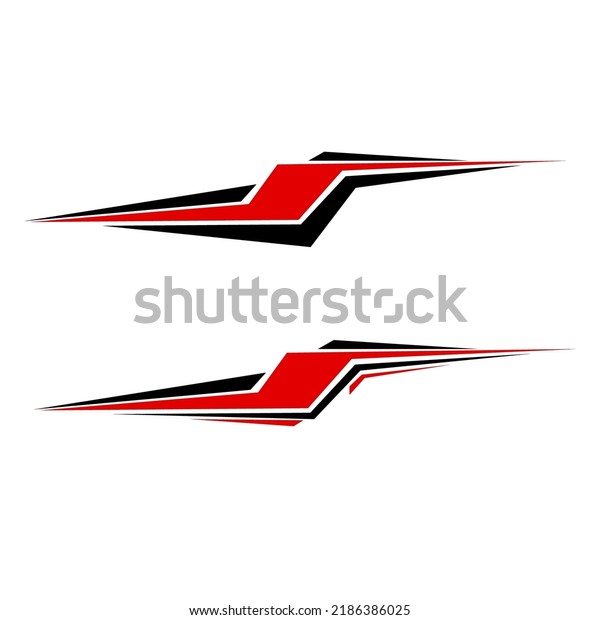 Car Body Sticker Template Design Vector: เวกเตอร์สต็อก (ปลอดค่า ...