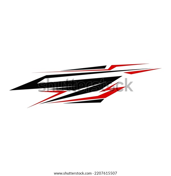 Car Body Sticker Template Design Vector Stock Vector (Royalty Free ...