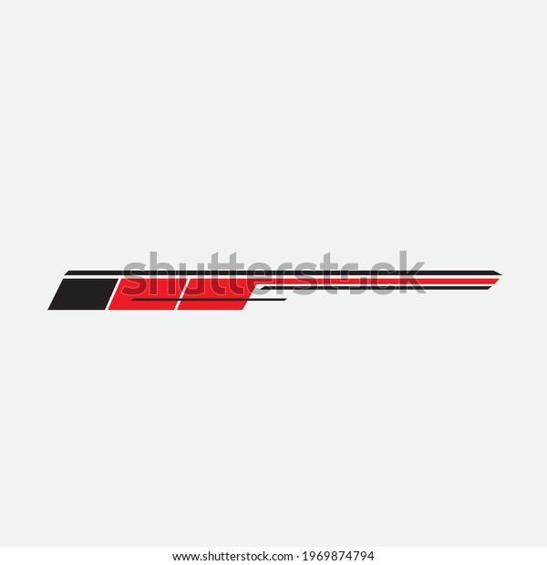 Car Body Sticker Template Vector Design Stock Vector (Royalty Free ...