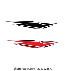 Car Body Template Sticker Vector Design Stock Vector (Royalty Free ...