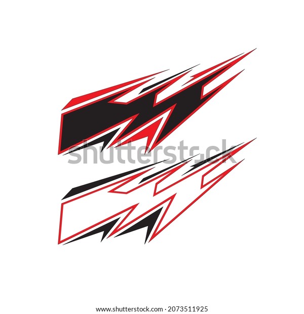 Car Body Template Sticker Vector Design Stock Vector (Royalty Free ...