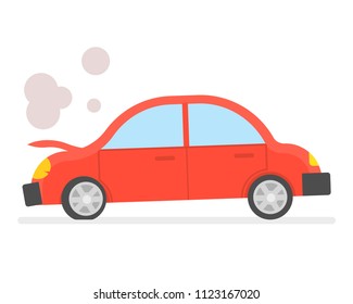 Car Accident Comic Style Vector Illustration Stock Illustration 573850018