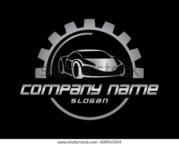 Car Business Logo Black Background 스톡 벡터(로열티 프리) 608965604 | Shutterstock