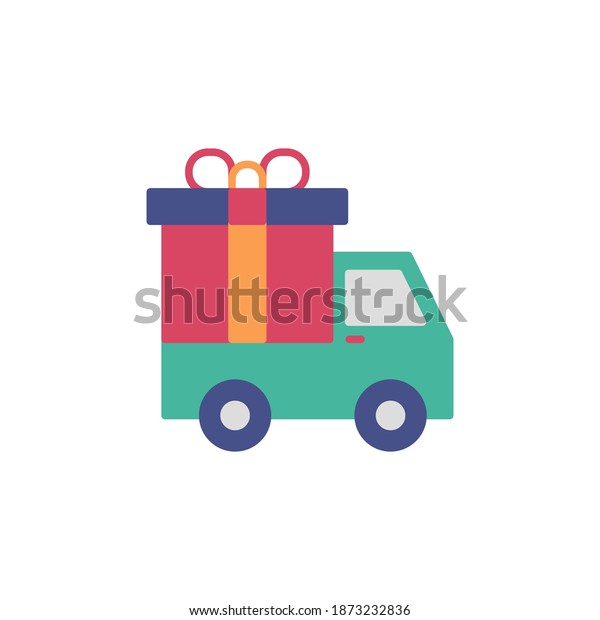 Car Carrying Box Icon Vector Flat Stock Vector (Royalty Free ...