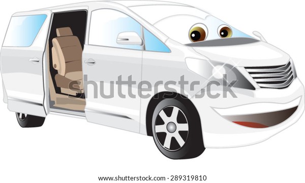 Car Cartoon White Stock Vector (Royalty Free) 289319810 | Shutterstock