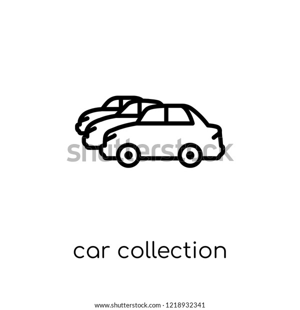 Car Collection Icon Trendy Modern Flat Stock Vector (Royalty Free ...