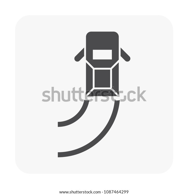 Car Crash Test Icon On White Stock Vector (Royalty Free) 1087464299 ...