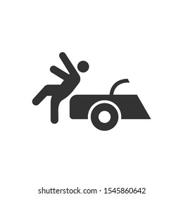 Car Run Over Man Icon: เวกเตอร์สต็อก (ปลอดค่าลิขสิทธิ์) 1212406531 ...