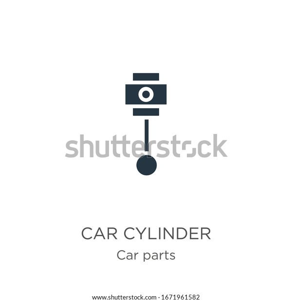 Car Cylinder Icon Vector Trendy Flat Stock Vector (Royalty Free ...