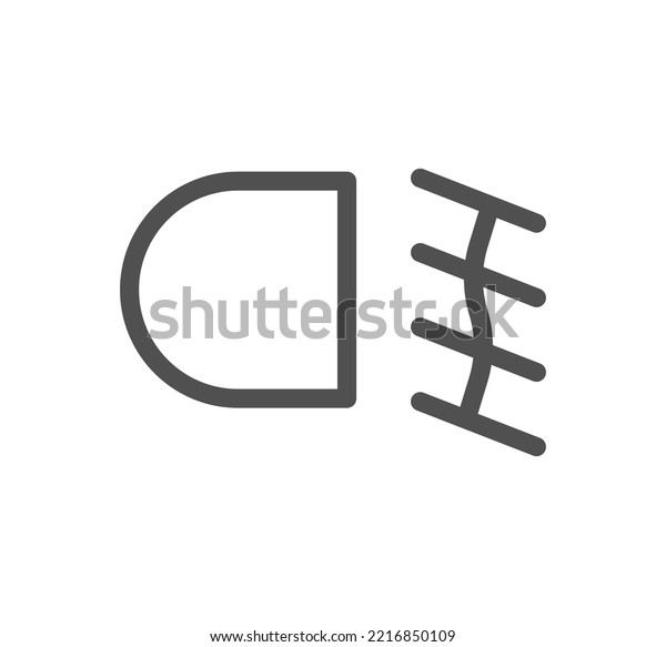Car Dashboard Icon Outline Linear Vector Stock Vector (Royalty Free ...
