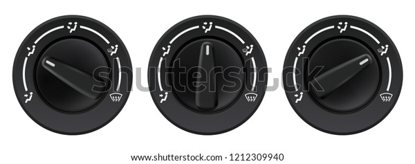 Car Dashboard Knob Switch Set Auto 스톡 벡터(로열티 프리) 1212309940 | Shutterstock