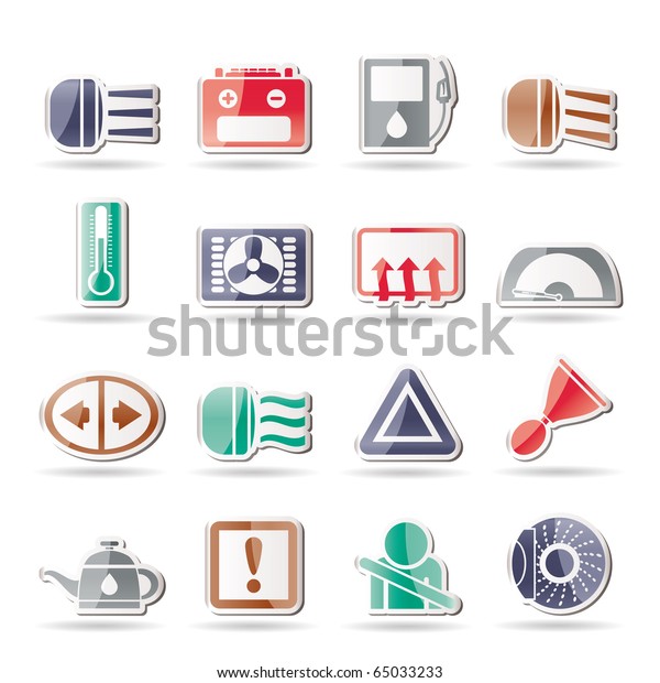 Car dashboard icons Stock Images - Search Stock Images on Everypixel