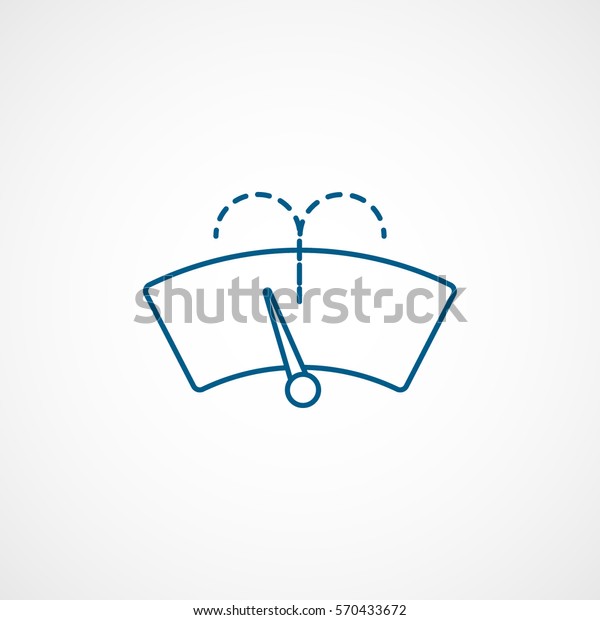 Car Dashboard Warning Light Washer Fluid Stock Vector (Royalty Free ...