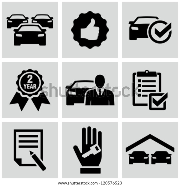Autohändlersymbole: Stock-Vektorgrafik (Lizenzfrei) 120576523 ...