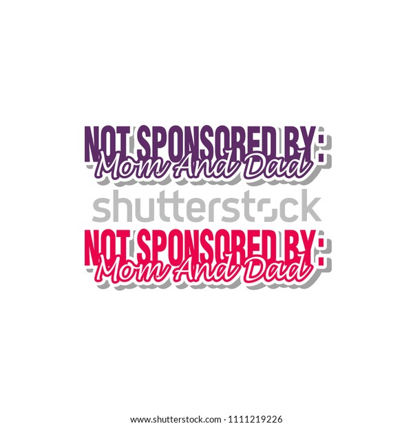 Car Decal Design Not Sponsored By Stock Vector (Royalty Free) 1111219226