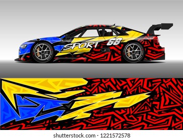 Car Graphic Design Concept Abstract Racing Stock Vector (Royalty Free ...