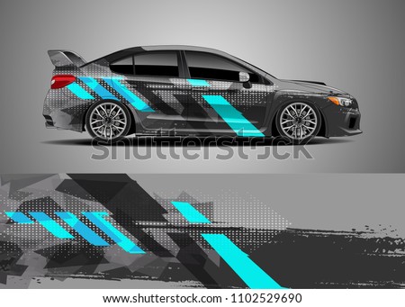 Car Decal Vector Graphic Abstract Racing Stock Vector (Royalty Free ...