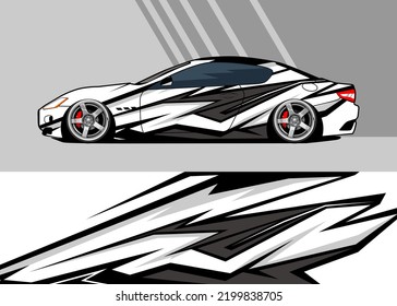 Car Decal Wrap Illustration Premium Vector Stock Vector (royalty Free
