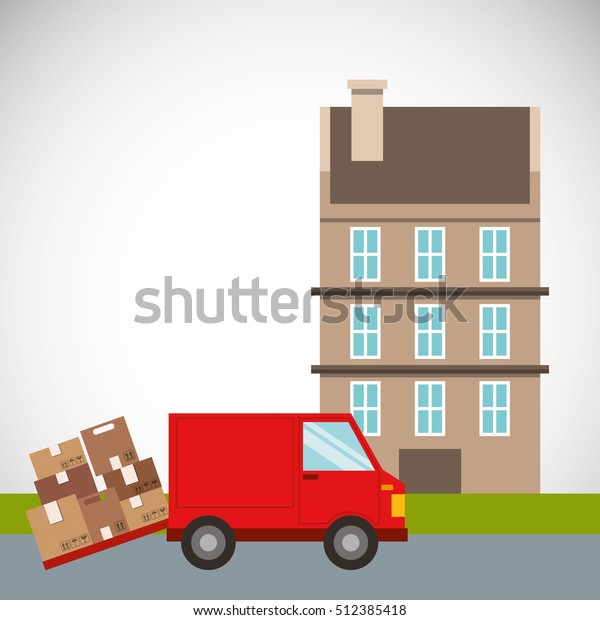Car Delivery Service Icon Vector Illustration Stock Vector (Royalty ...