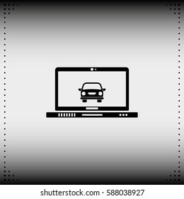 Car Display Laptop Icon Stock Vector (Royalty Free) 543730651