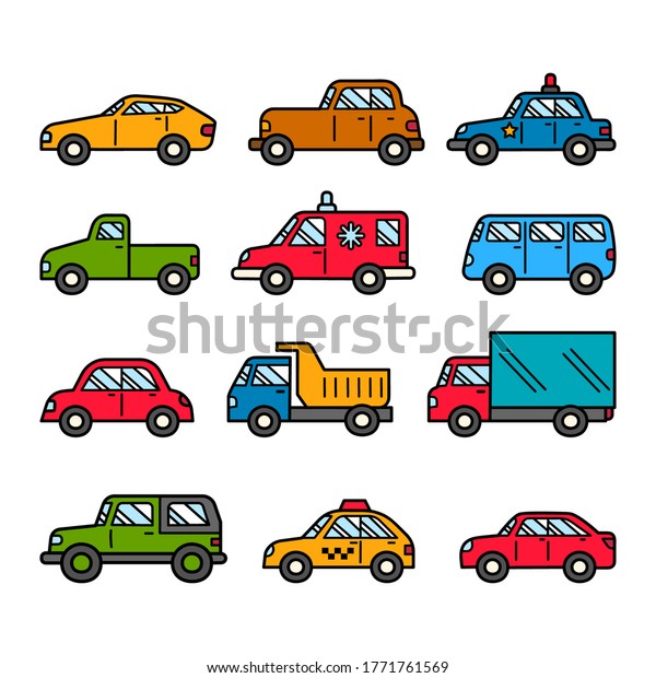 Car Doodle Illustration Isolated Background Stock Vector (Royalty Free ...