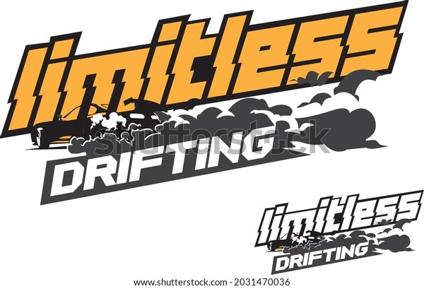 Car Drifting Logo Illustrator Tshirt Cap Stock Vector (Royalty Free ...
