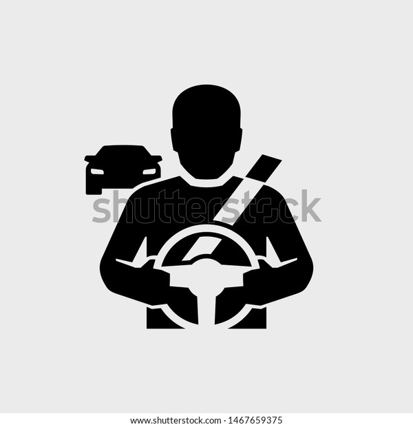 Car Drive Person Vector Icon Stock Vector (Royalty Free) 1467659375 ...