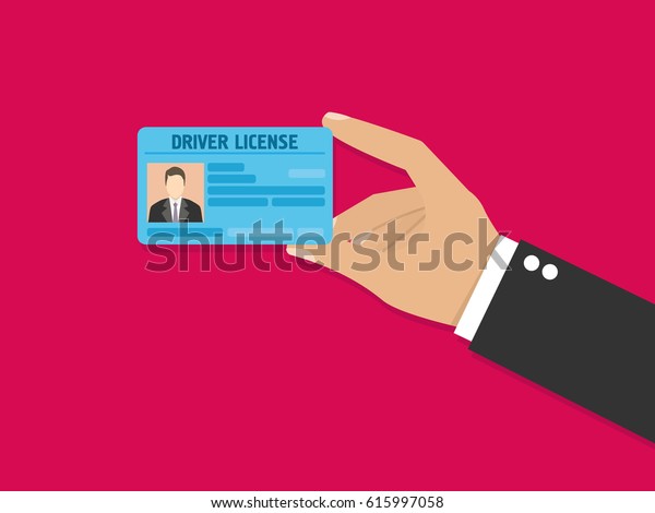 Car Driver License Hand : image vectorielle de stock (libre de droits ...