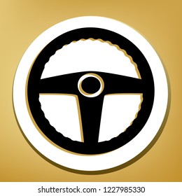 Car Driver Sign Vector Flat Black Stock Vector (Royalty Free) 613631915 ...