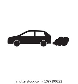 Car Emitting Smoke Icon Vector Illustration Stock Vector (Royalty Free ...