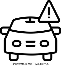 Car Exclamation Mark Concept Low Air Stock Vector (Royalty Free ...